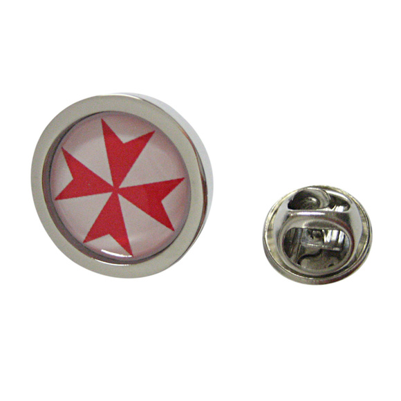 Kiola Designs | Accessories | Bordered Red Maltese Cross Pendant Lapel ...